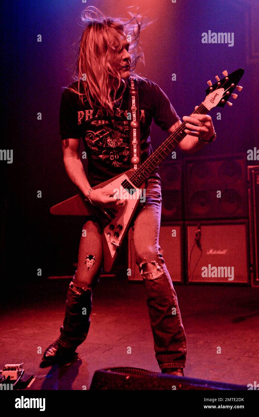 Carlos Cavazo of the American glam metal band Ratt performs live at ...