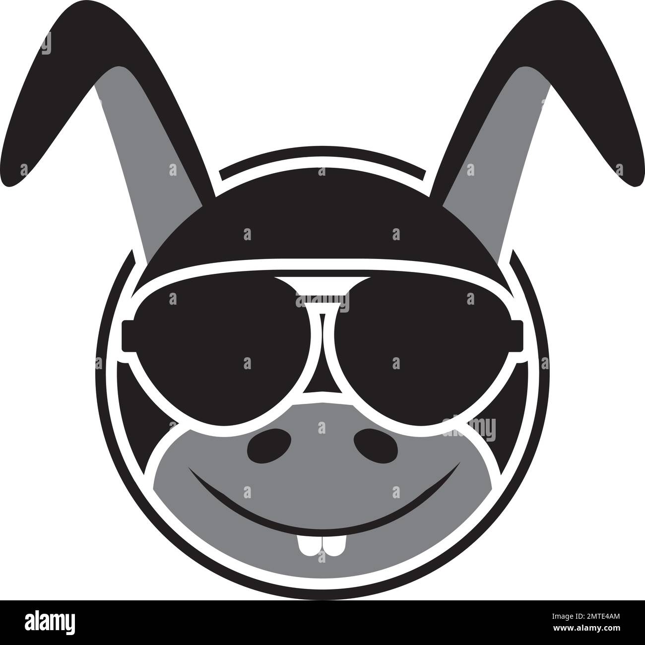 rabbit logo vector illustration template design Stock Vector Image ...