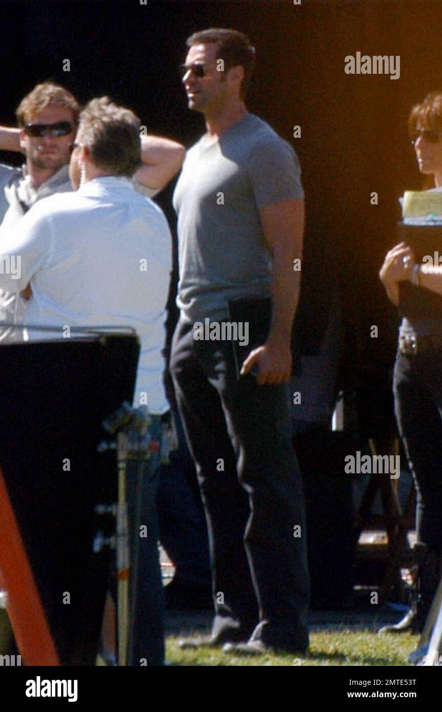 EXCLUSIVE!! Hugh Jackman discusses a scene on the set of his new film ...