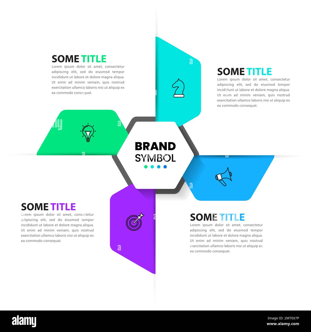Infographic template with icons and 4 options or steps. Propeller. Can ...