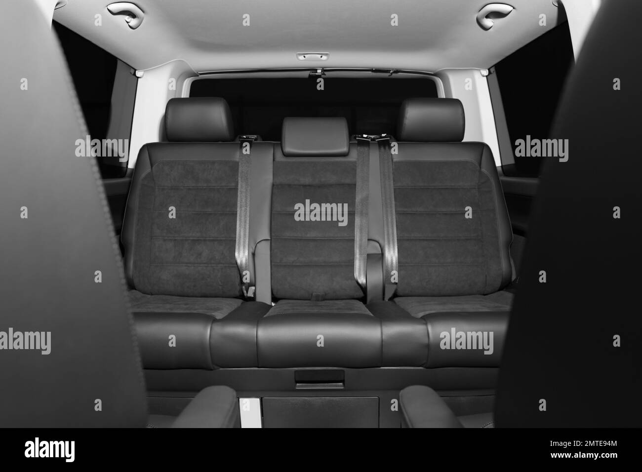 New modern car with comfortable seats inside Stock Photo - Alamy