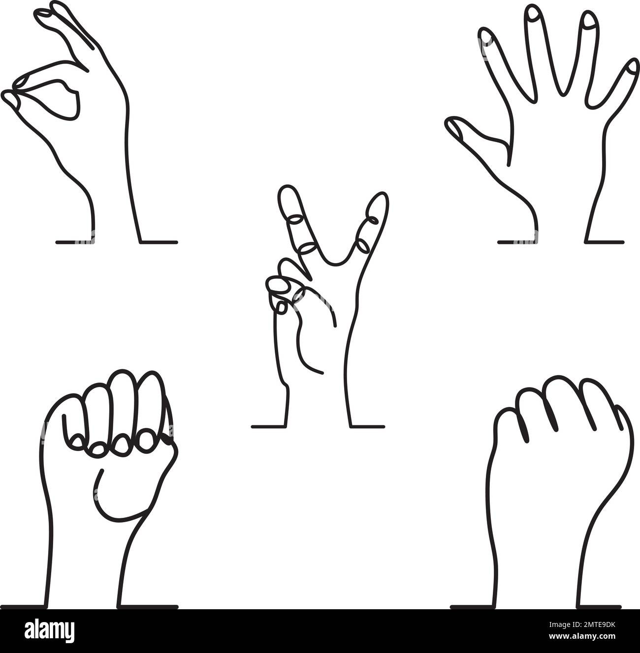 Hand gesture icon vector illustration Cut Out Stock Images & Pictures ...