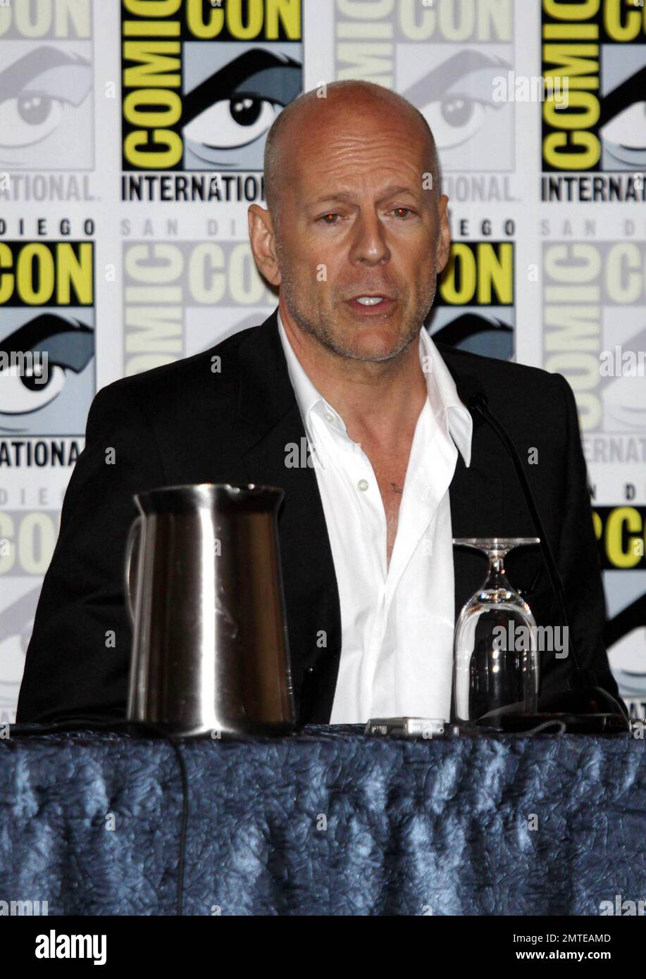 Bruce Willis promoting the film "RED" at Comic-Con in San Diego, CA. 7 ...