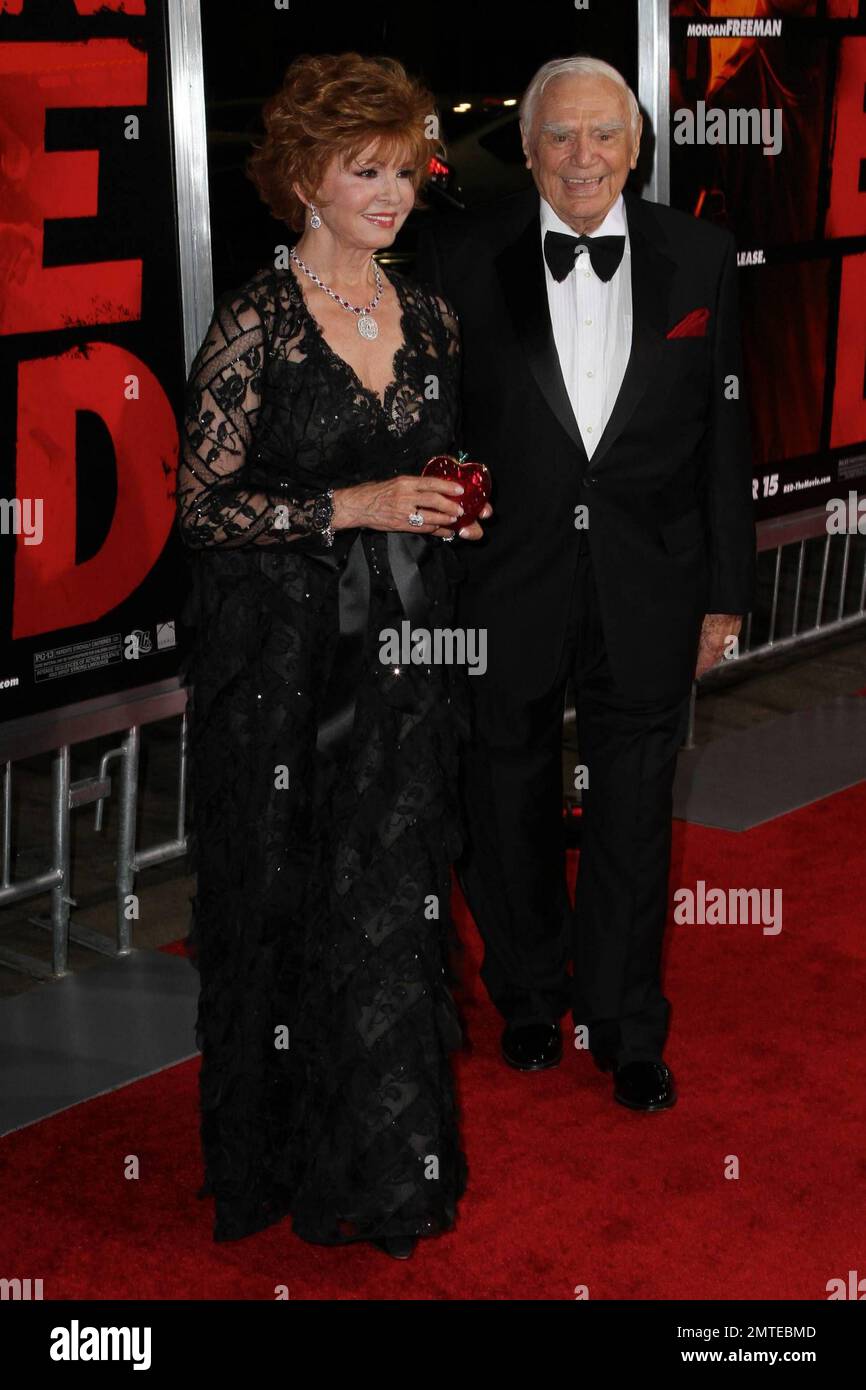 Ernest Borgnine and wife Tova Borgnine at the premiere of "Red ...