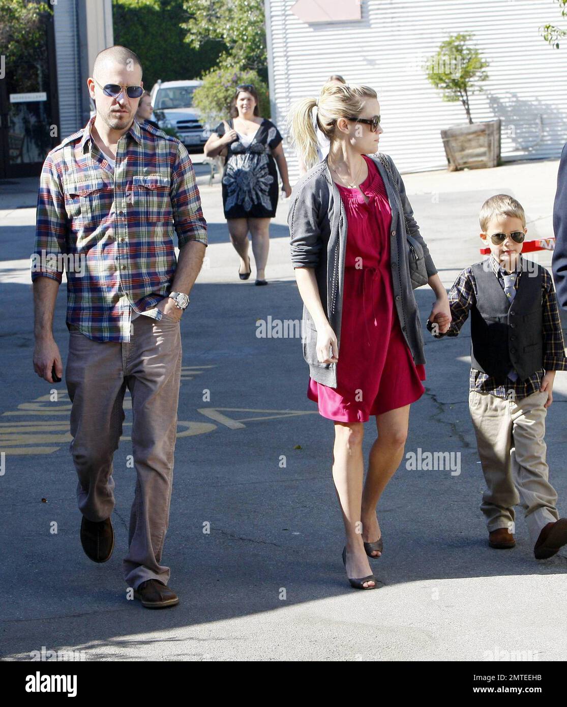 On a beautiful sunny Sunday Reese Witherspoon and fiance Jim Toth take ...