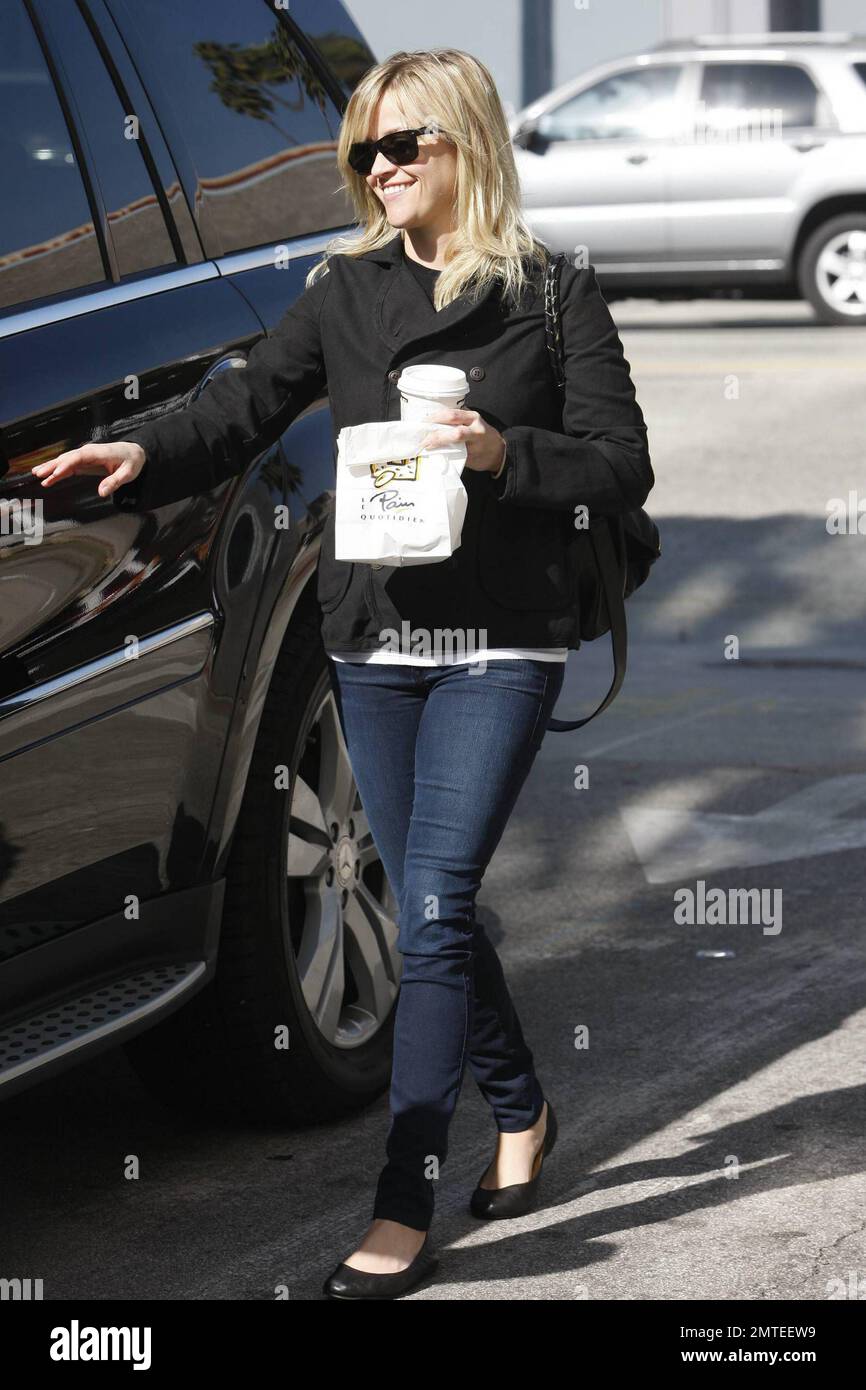 Looking bright and fresh Reese Witherspoon was all smiles as she ...