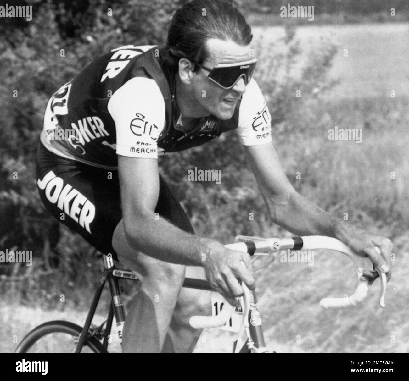 Belgium's Marc Sergeant pedals his way during a lonely breakaway in the 5th stage of the Tour de ...