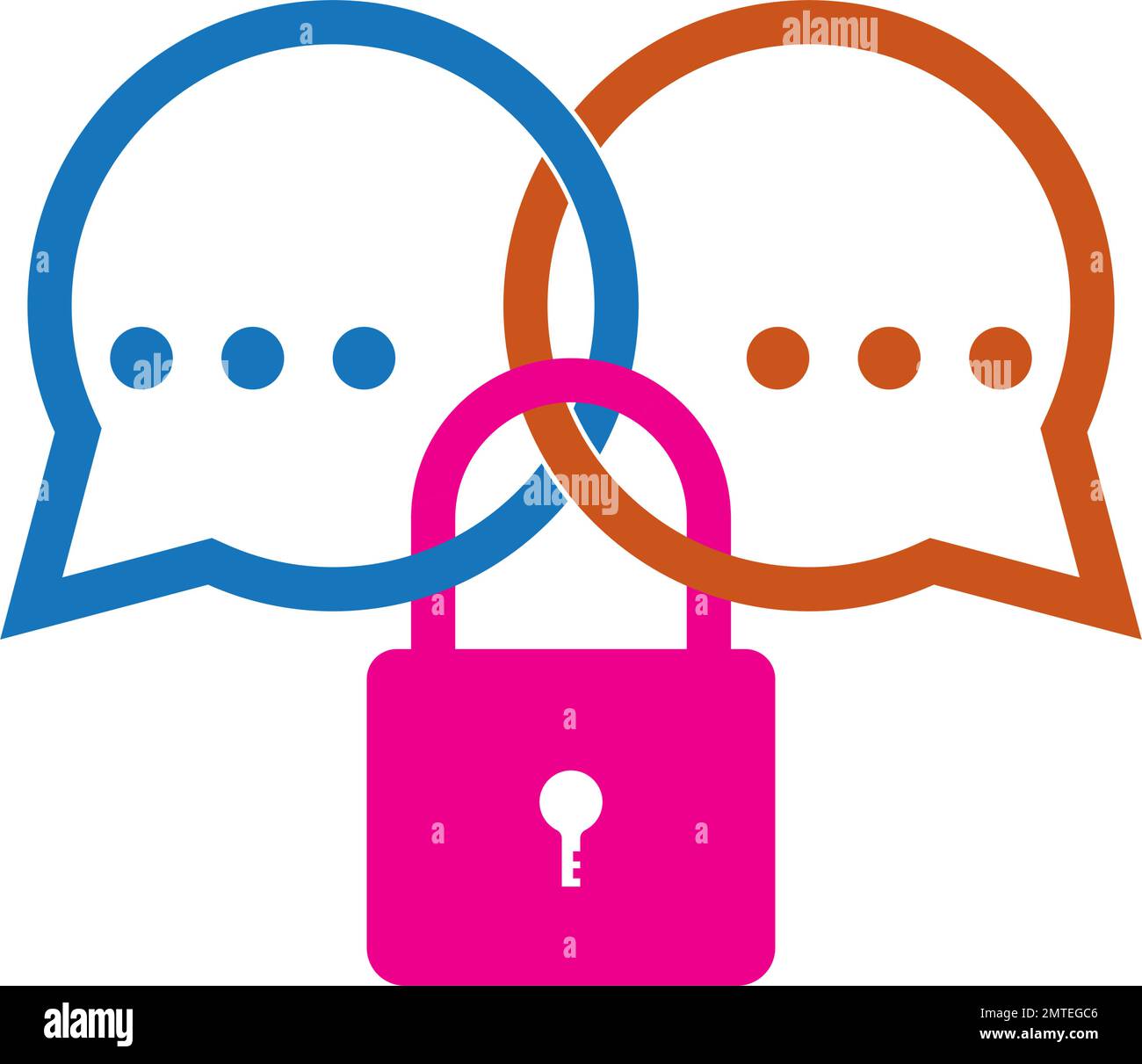 private chat logo vector illustration symbol design Stock Vector Image & Art - Alamy