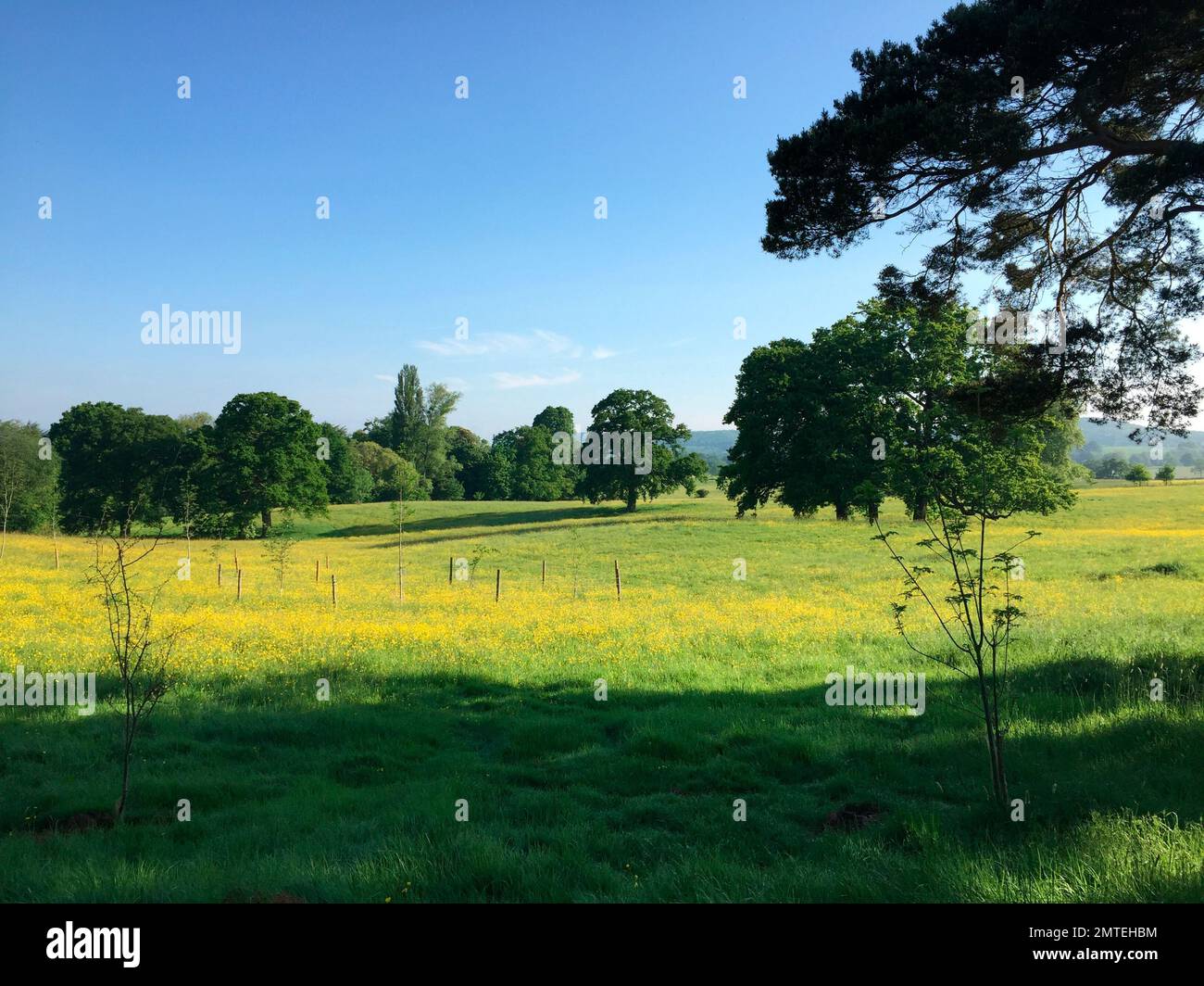 This May 24, 2017 photo shows the countryside around Dymock, England ...