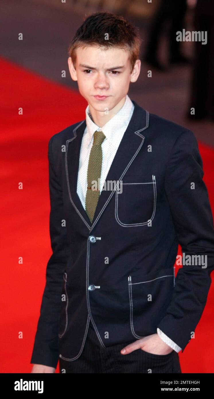 Thomas Sangster at the UK premiere of "Remember Me" in Leicester Square ...