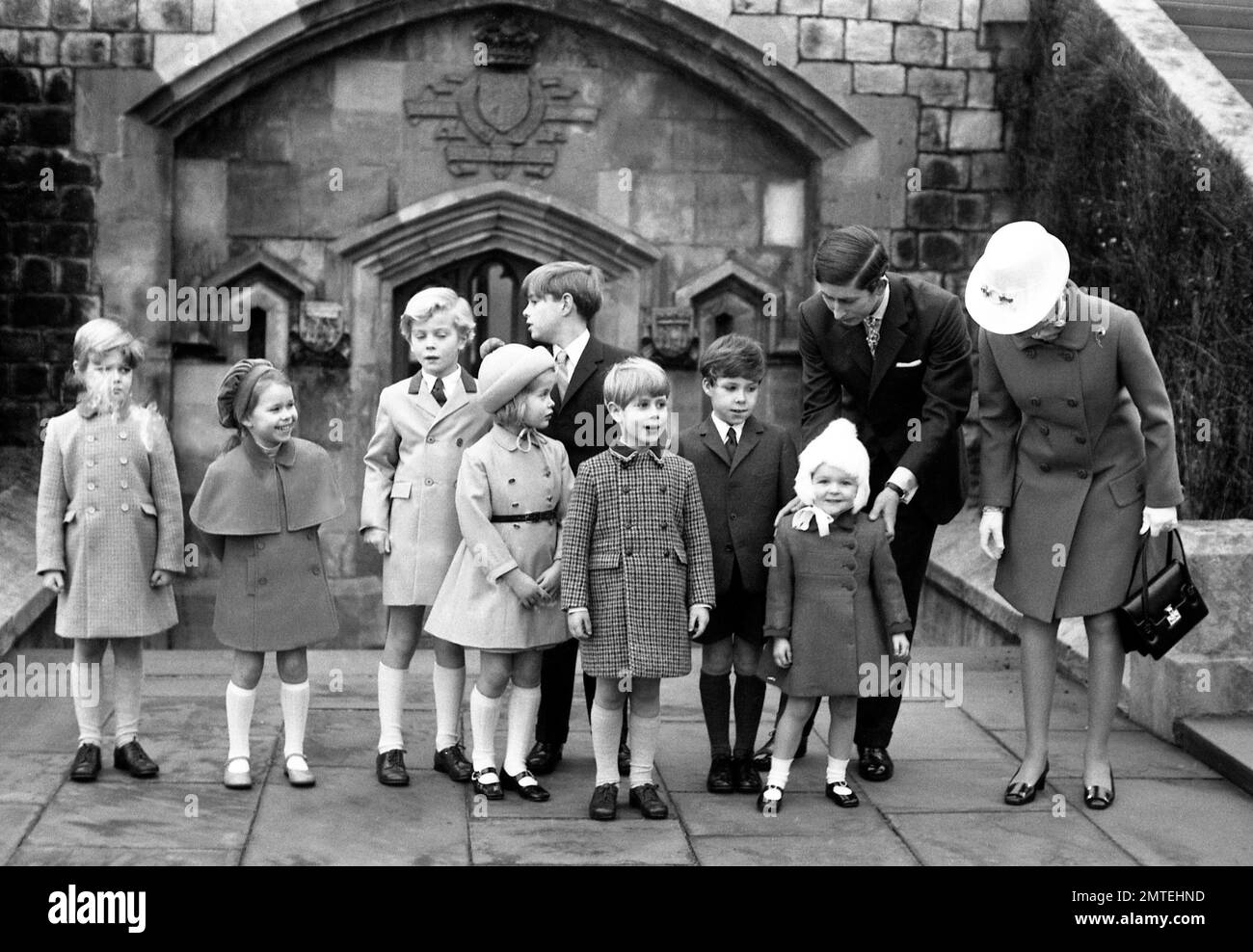 Children of Britain's Royal family pose for a family group photo at ...