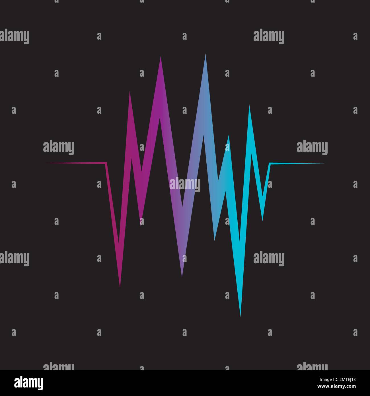 sound wave icon. vector illustration logo design Stock Vector Image ...