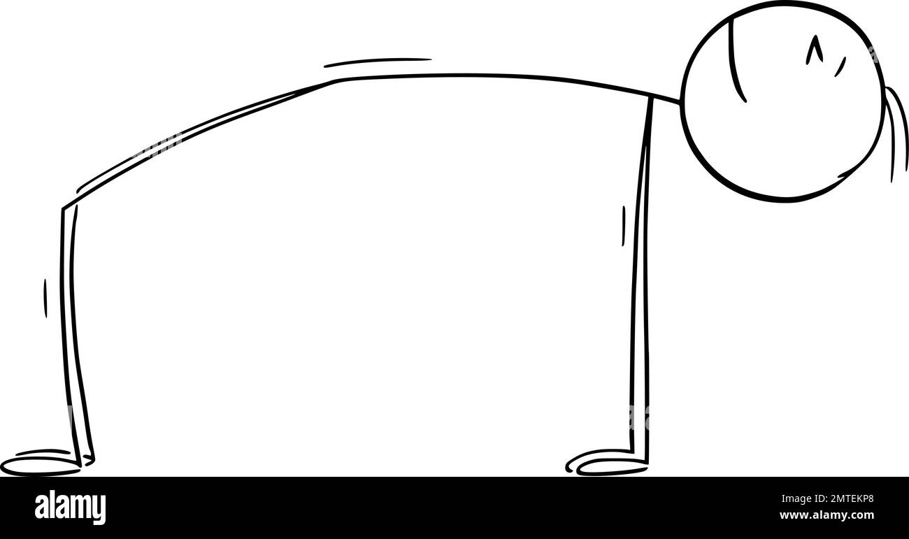 Body stretching exercise stick figure Cut Out Stock Images & Pictures ...