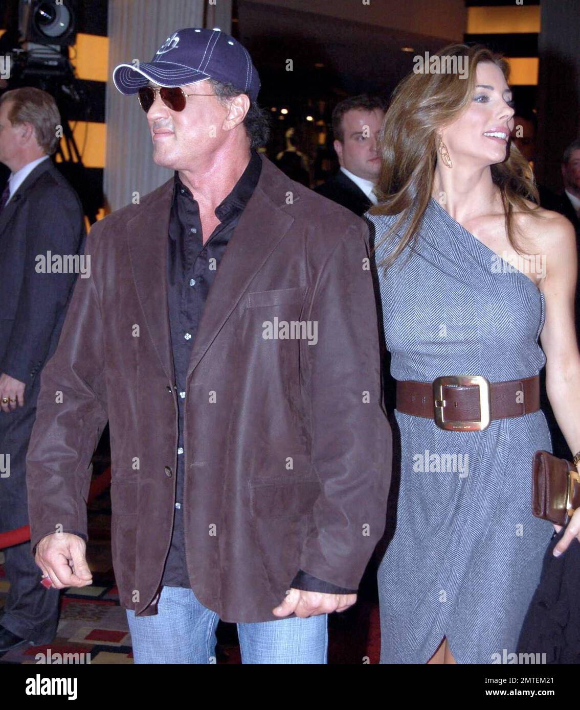 Sylvester Stallone and Jennifer Flavin attend the World Premiere of ...