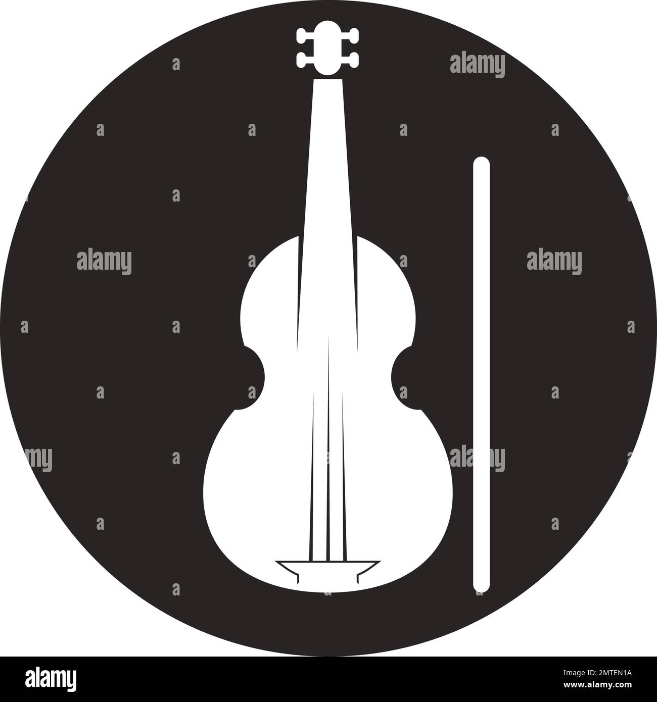 Violin vector icon illustration logo template Stock Vector Image & Art ...