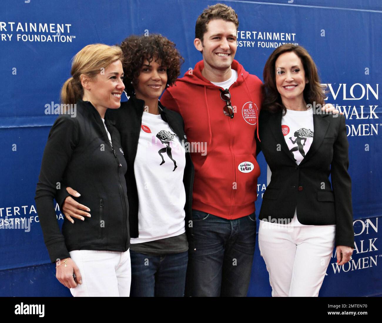 (l-r) Julia Goldin, Halle Berry, Matthew Morrison and Lilly Tartikoff ...
