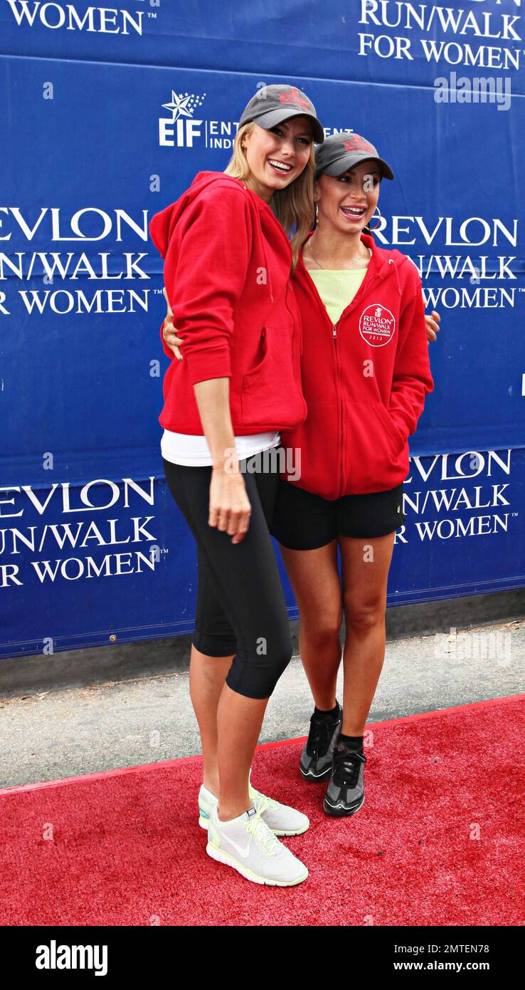 Stacy Keibler and Karina Smirnoff at the 19th Annual EIF Revlon Run ...