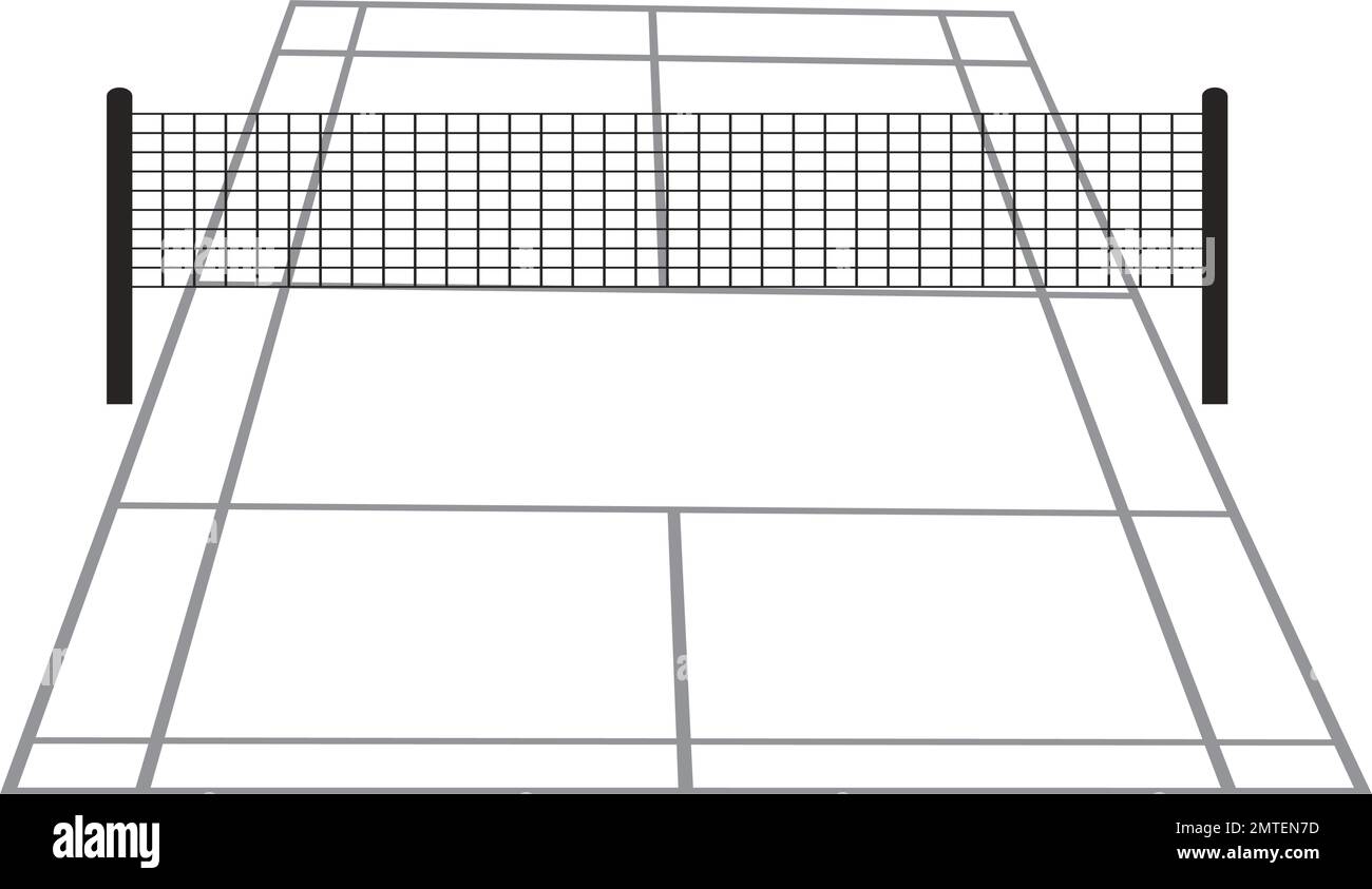 Tennis player net side view Stock Vector Images - Alamy