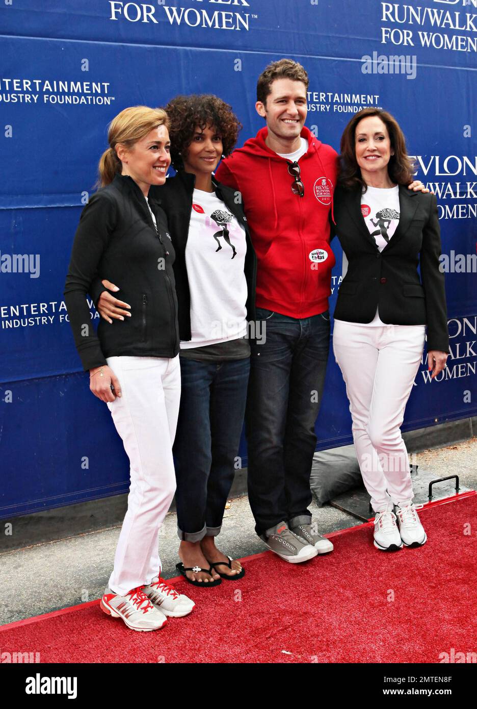 (l-r) Julia Goldin, Halle Berry, Matthew Morrison and Lilly Tartikoff ...