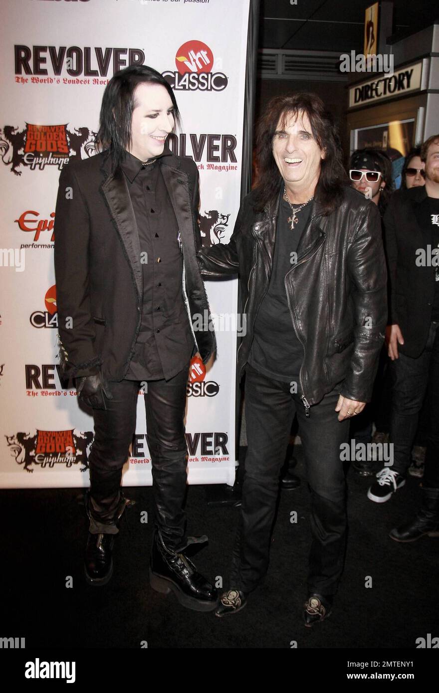 Marilyn Manson and Alice Cooper at the Revolver Golden Gods Awards at ...