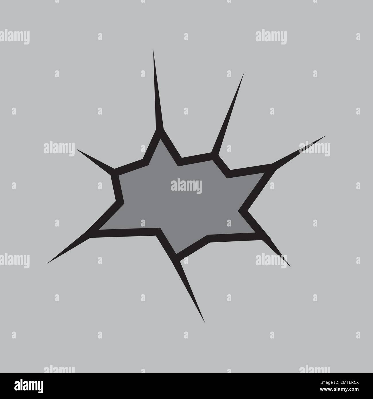 cracked icon illustration symbol vector design Stock Vector Image & Art ...