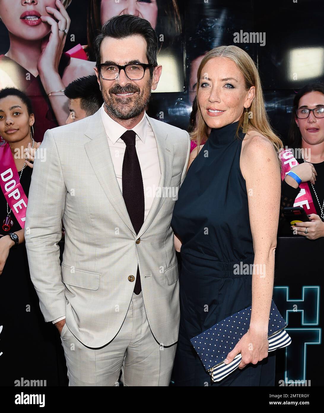 Actor Ty Burrell and wife Holly Brown attend the world premiere of ...