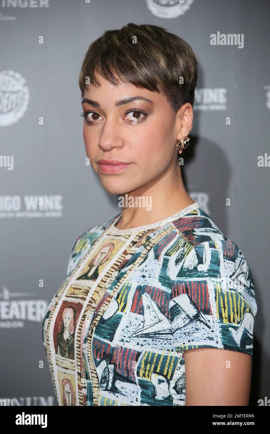 Actress Cush Jumbo poses for photographers upon arrival at the Old Vic ...