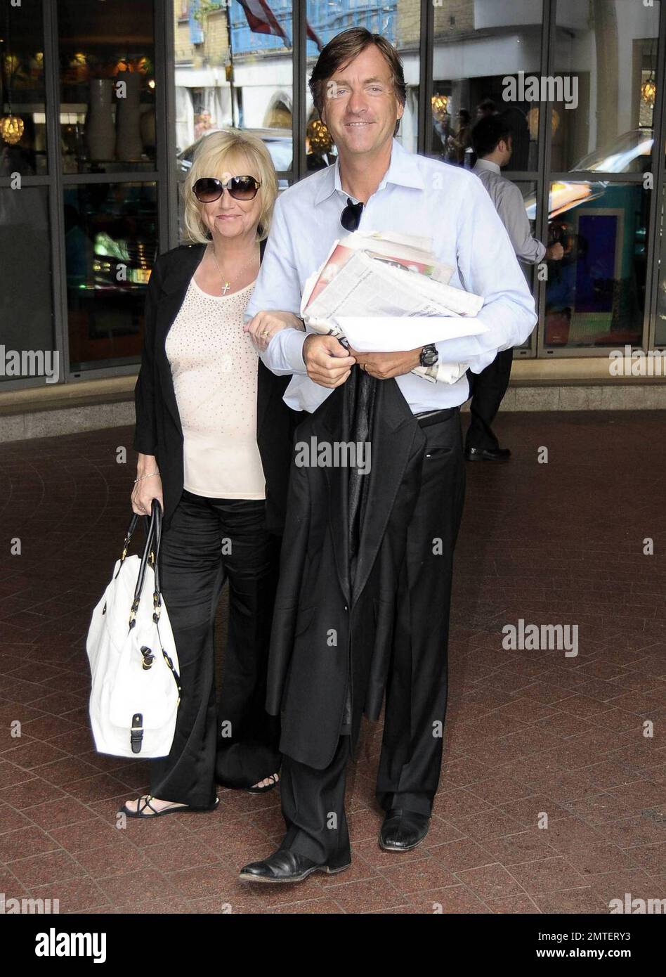 Celebrity TV host couple, Richard Madeley and Judy Finnigan, arrive at ...