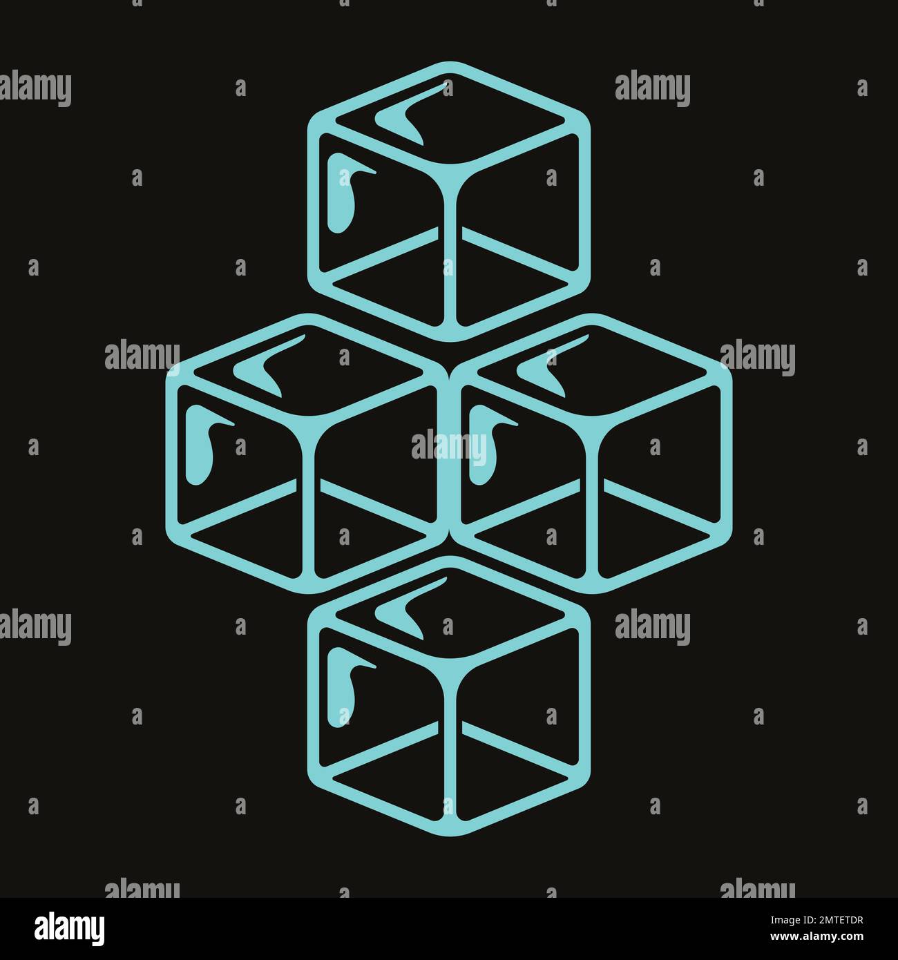 Water cube structure Stock Vector Images - Alamy