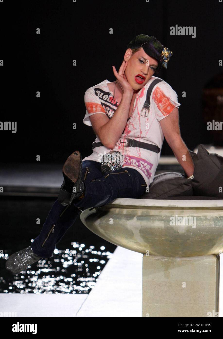 Richie Rich poses on the runway during his Funkshion: Fashion Week ...