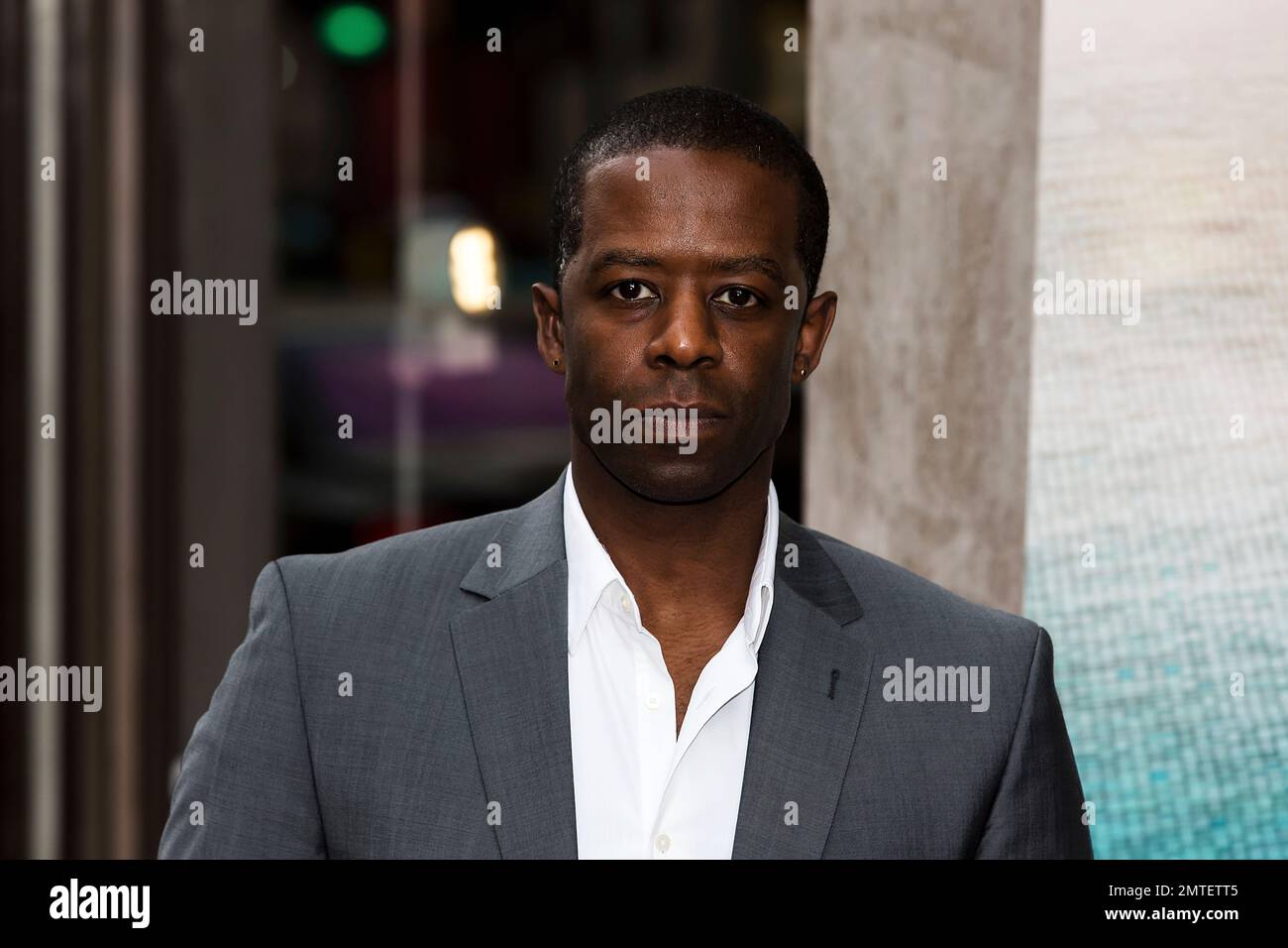 Actor Adrian Lester poses for photographers at the launch for the Sky ...