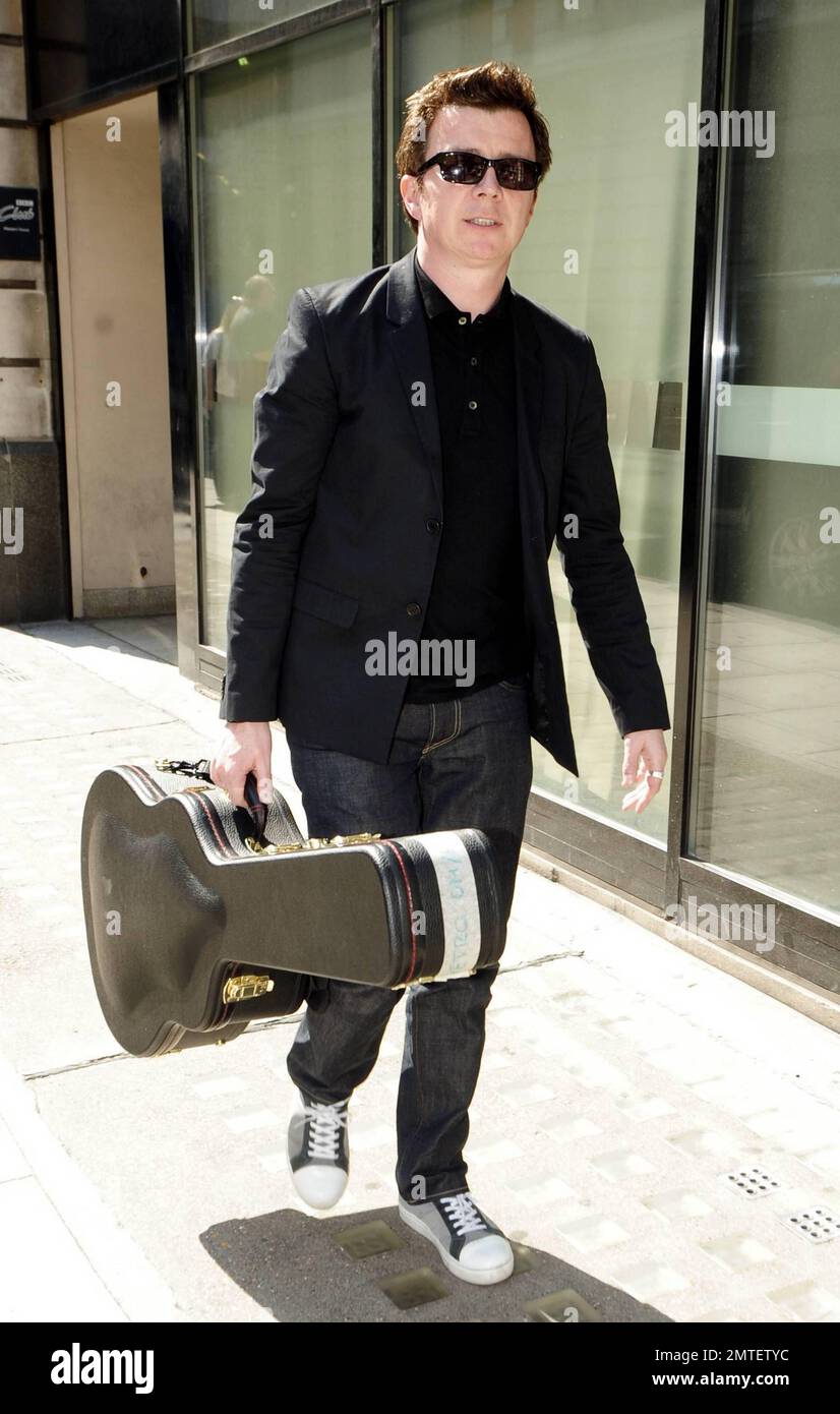 Singer Rick Astley, famous for his 1980's hit single "Never Gonna Give ...