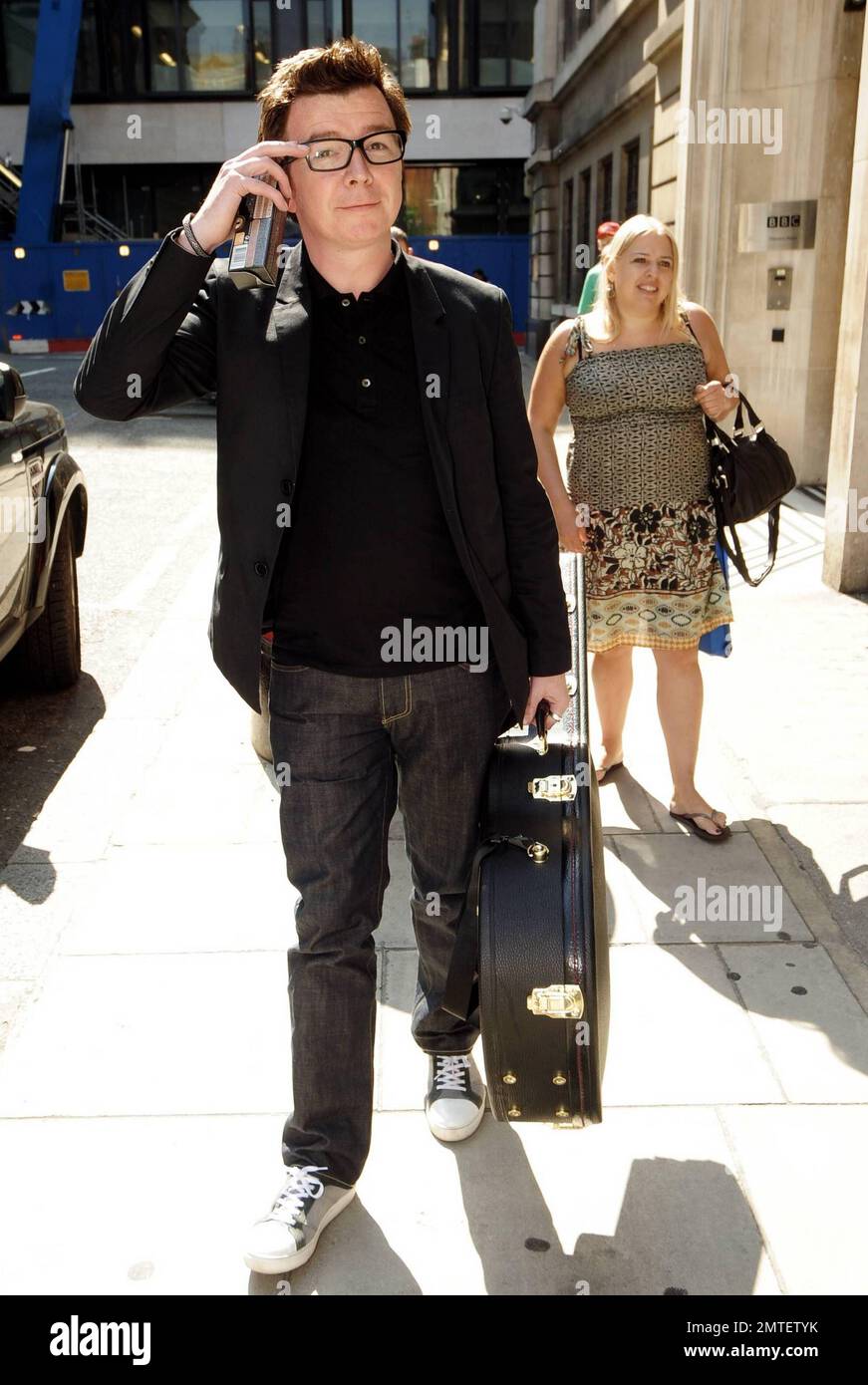 Singer Rick Astley, famous for his 1980's hit single "Never Gonna Give ...