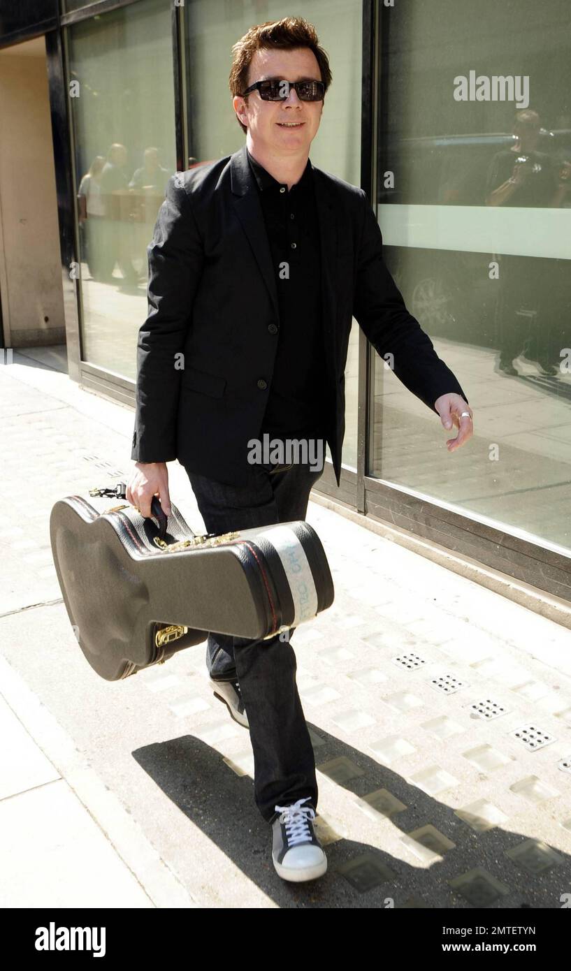 Singer Rick Astley, famous for his 1980's hit single "Never Gonna Give ...