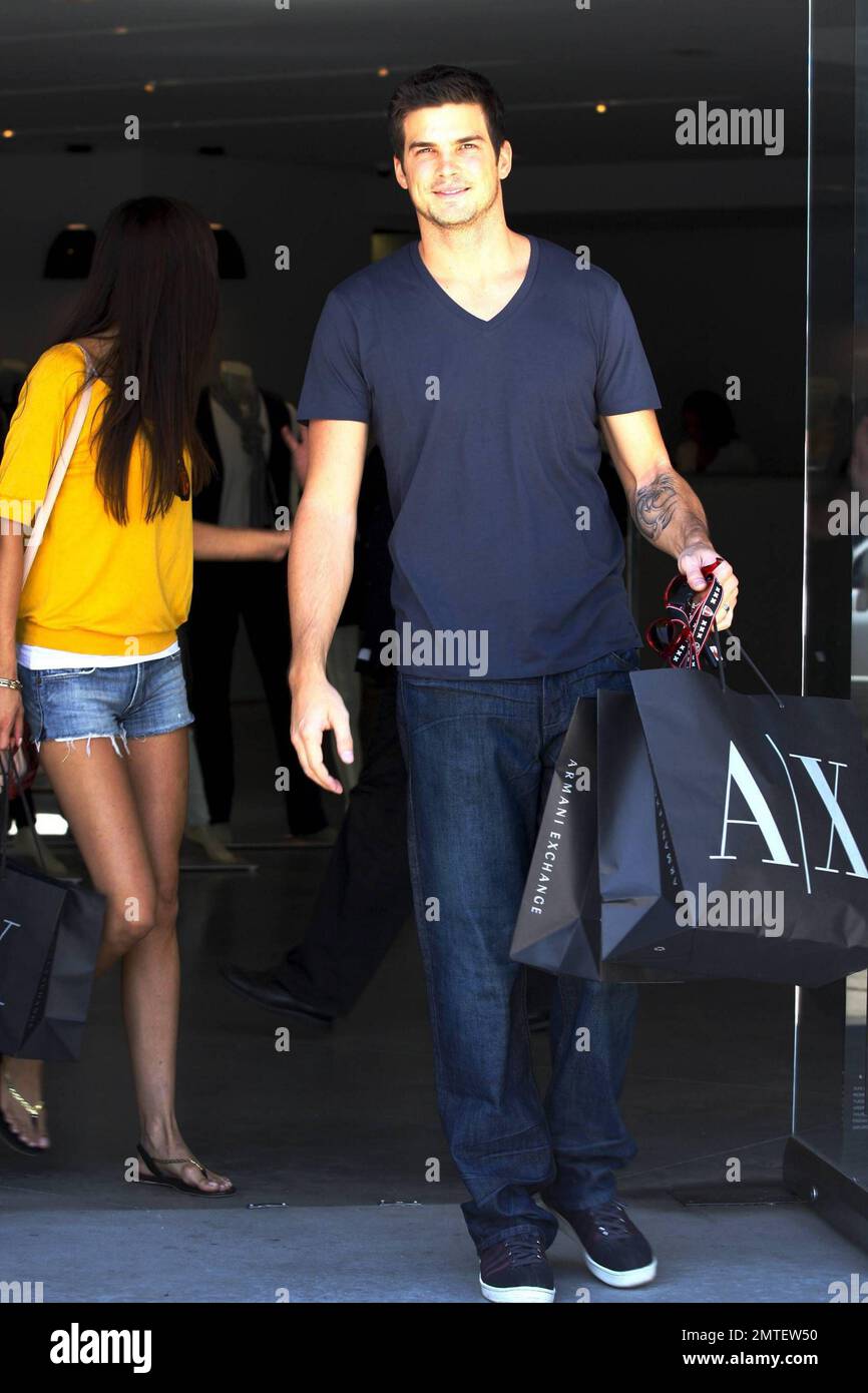 "Step Up 3D" star and former Abercrombie and Fitch model Rick Malambri shows some skin while ...