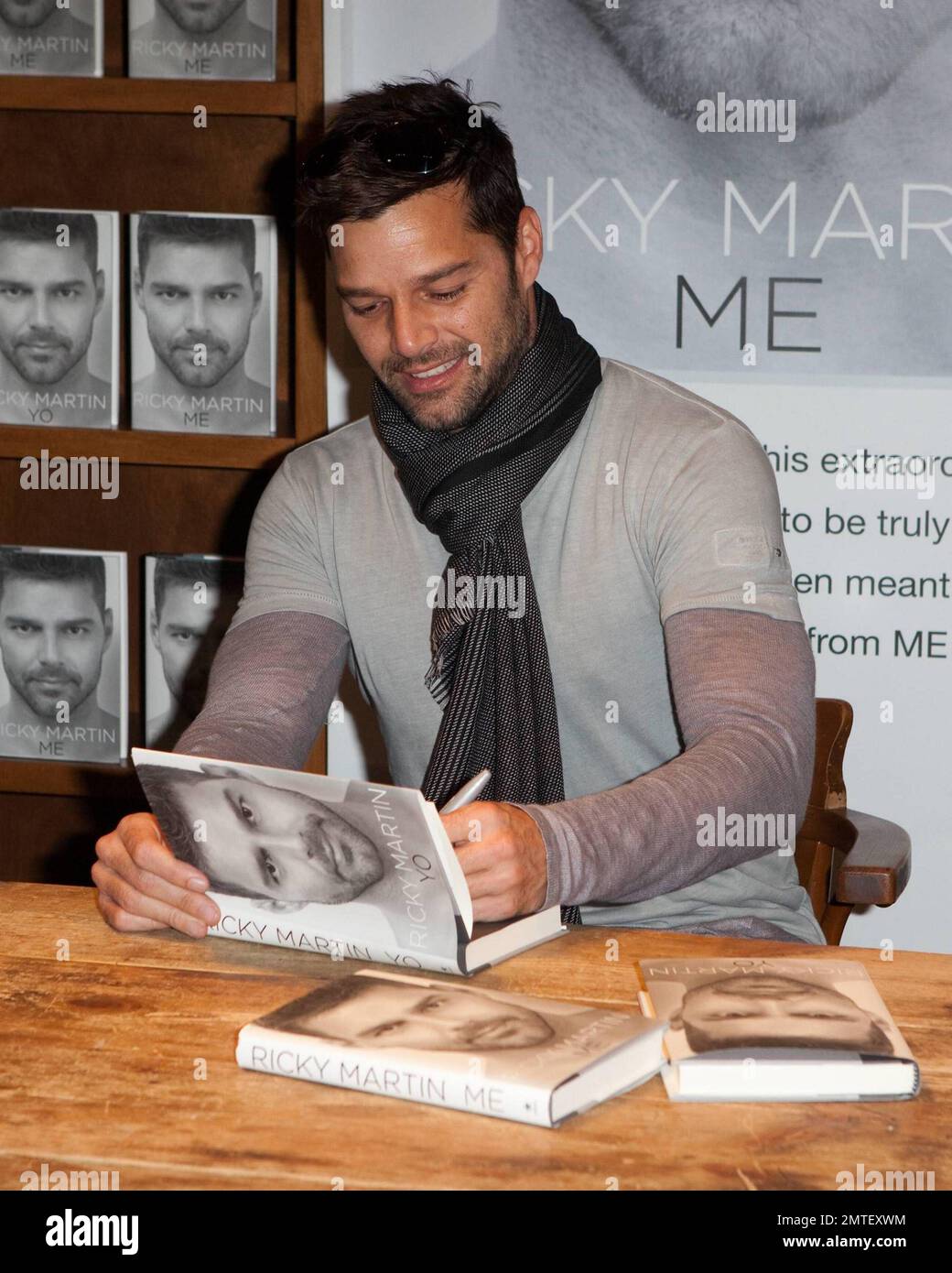 Puerto Rican pop singer Ricky Martin appeared very happy and energetic ...