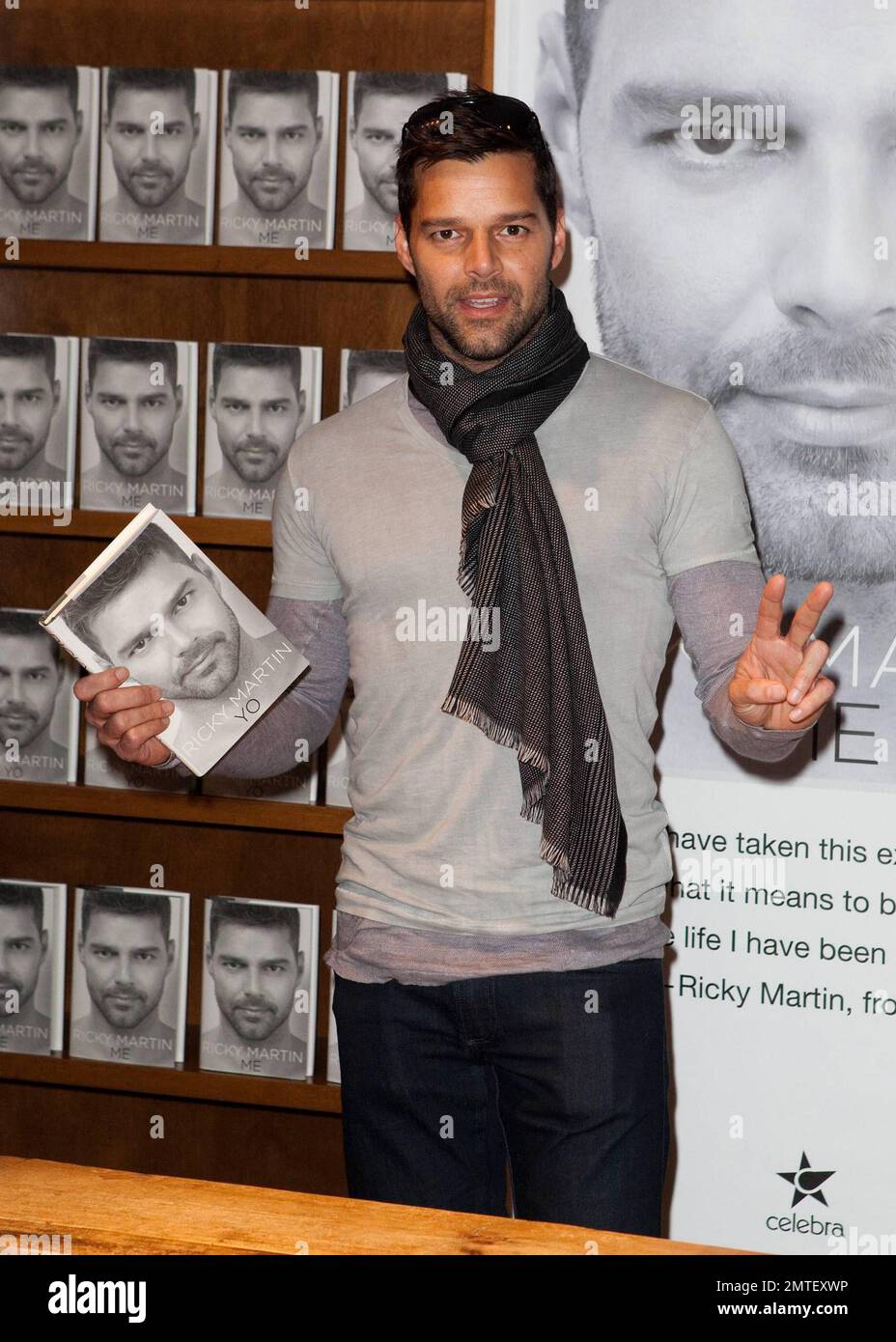 Puerto Rican pop singer Ricky Martin appeared very happy and energetic ...