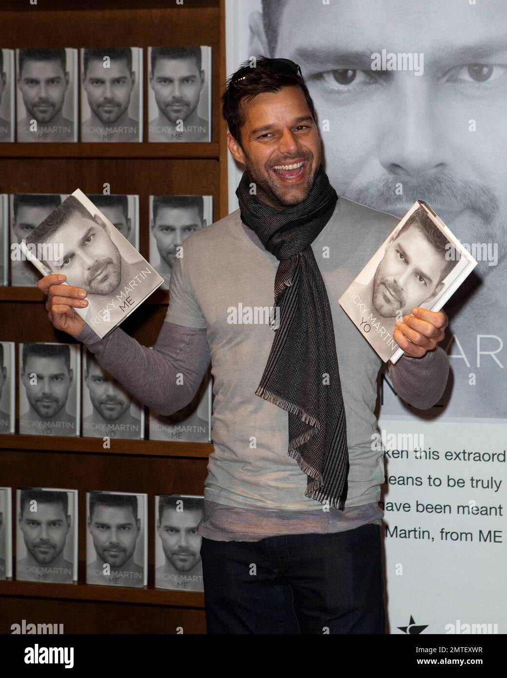 Puerto Rican pop singer Ricky Martin appeared very happy and energetic ...