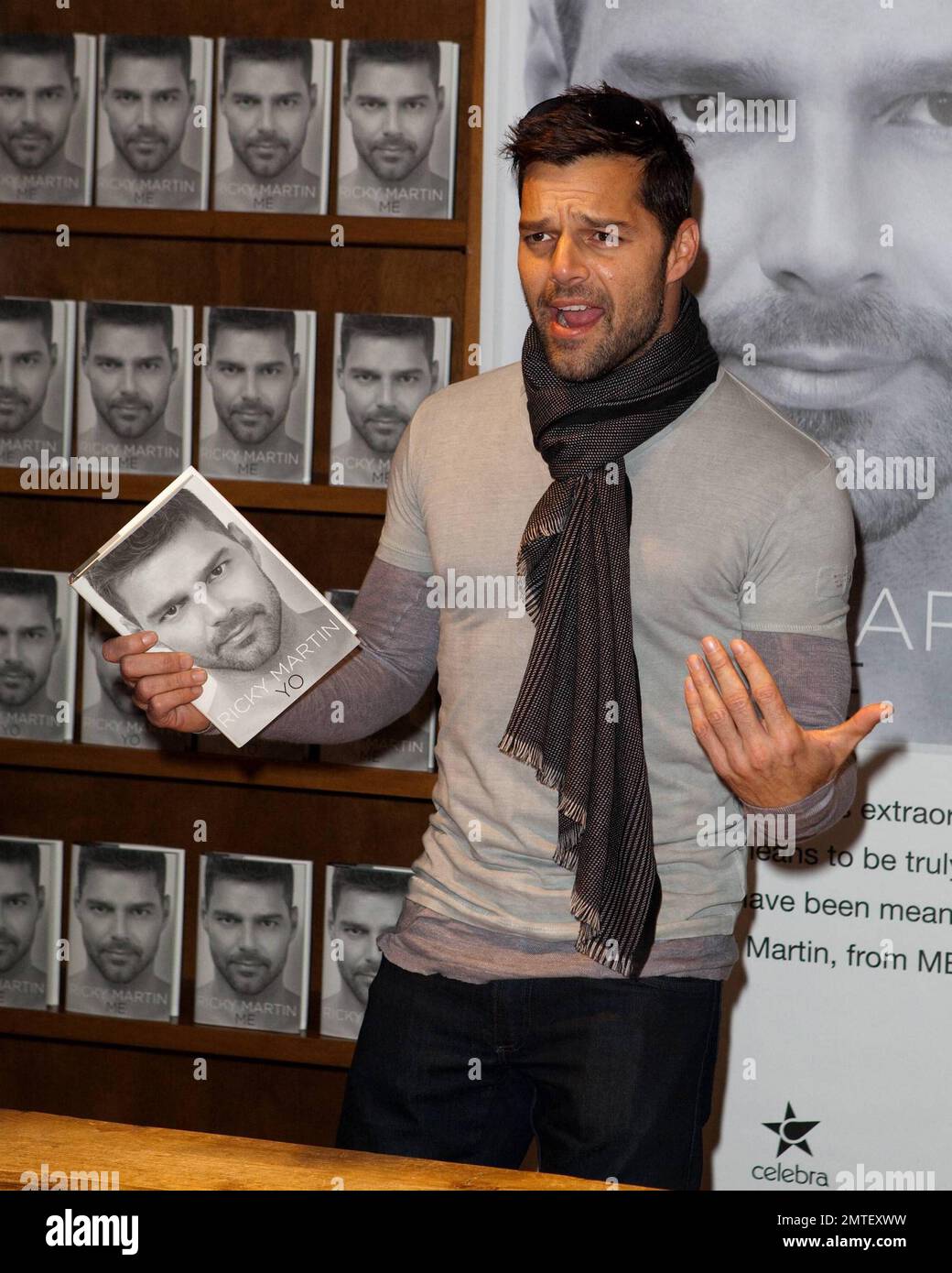 Puerto Rican pop singer Ricky Martin appeared very happy and energetic ...