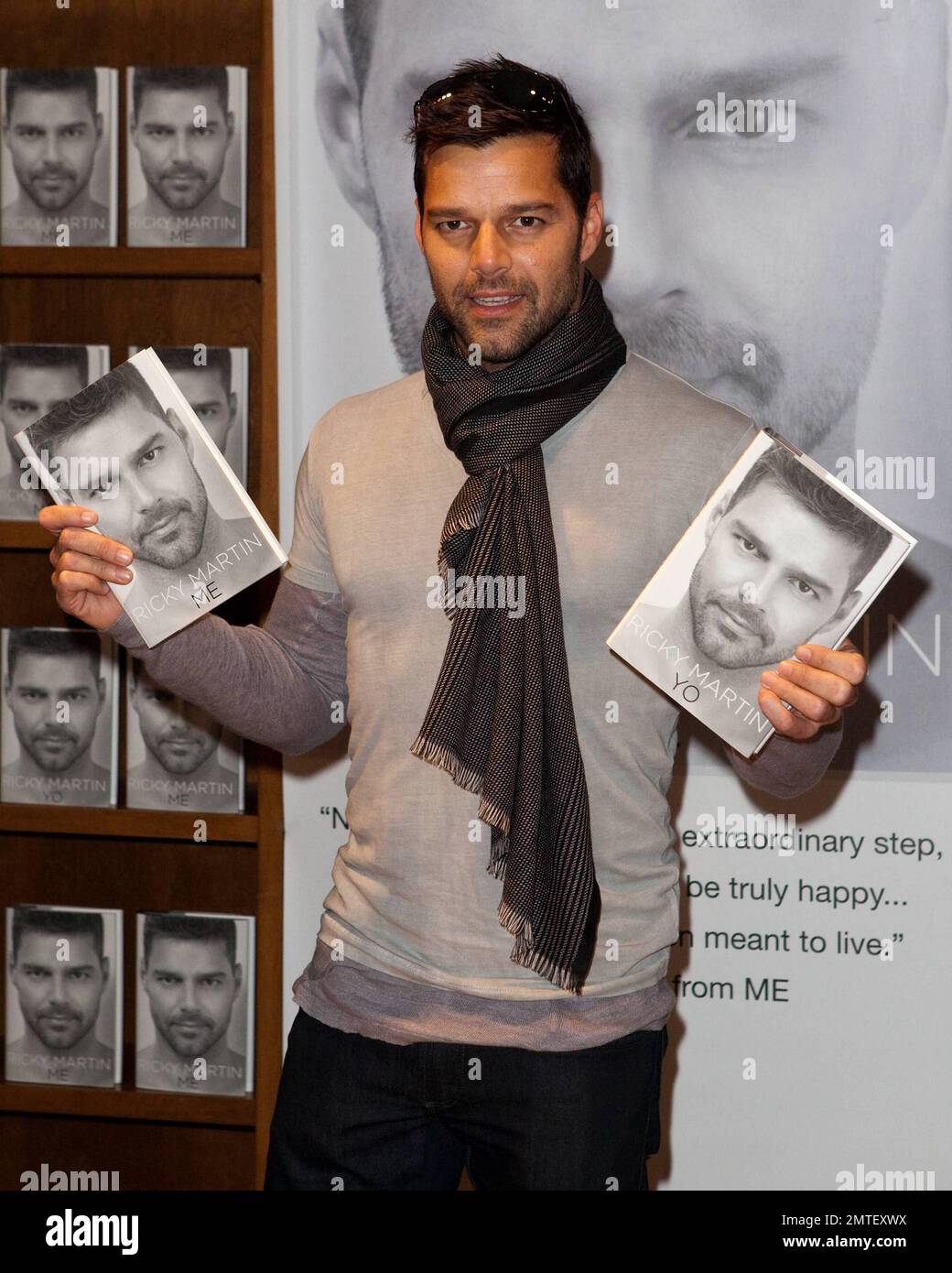 Puerto Rican pop singer Ricky Martin appeared very happy and energetic ...