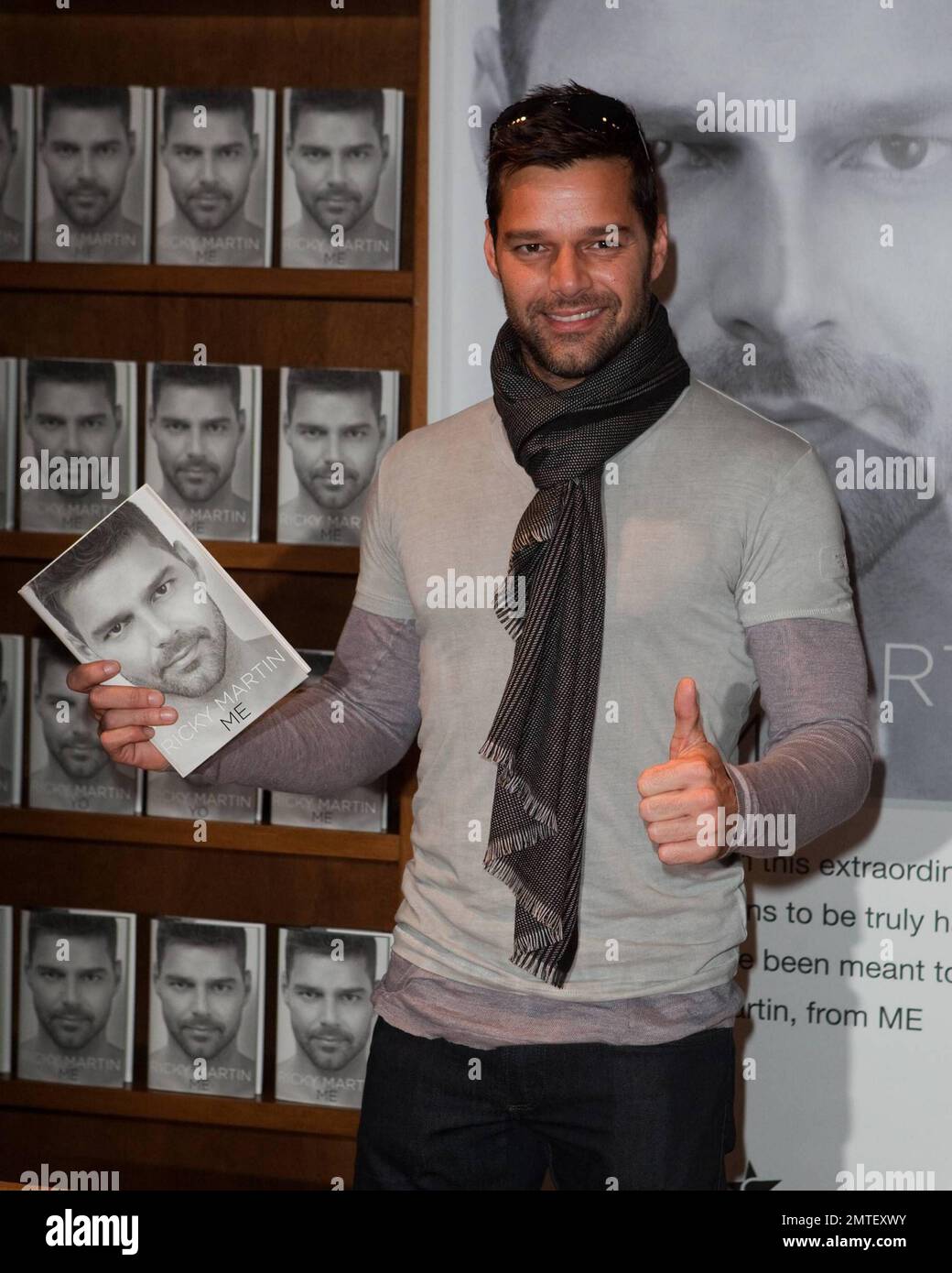 Puerto Rican pop singer Ricky Martin appeared very happy and energetic ...