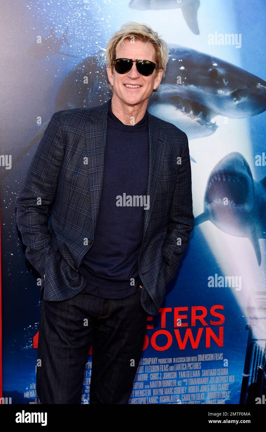 Matthew Modine, a cast member in "47 Meters Down," poses at the ...