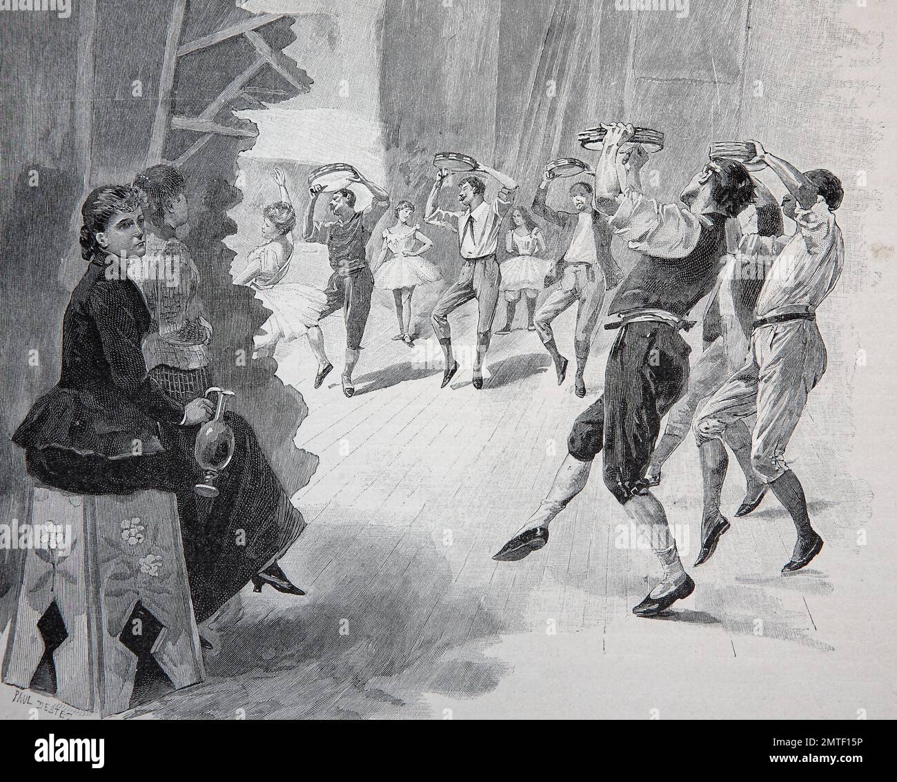 Learning to dance The spain Quadrille, a dance that was fashionable in ...