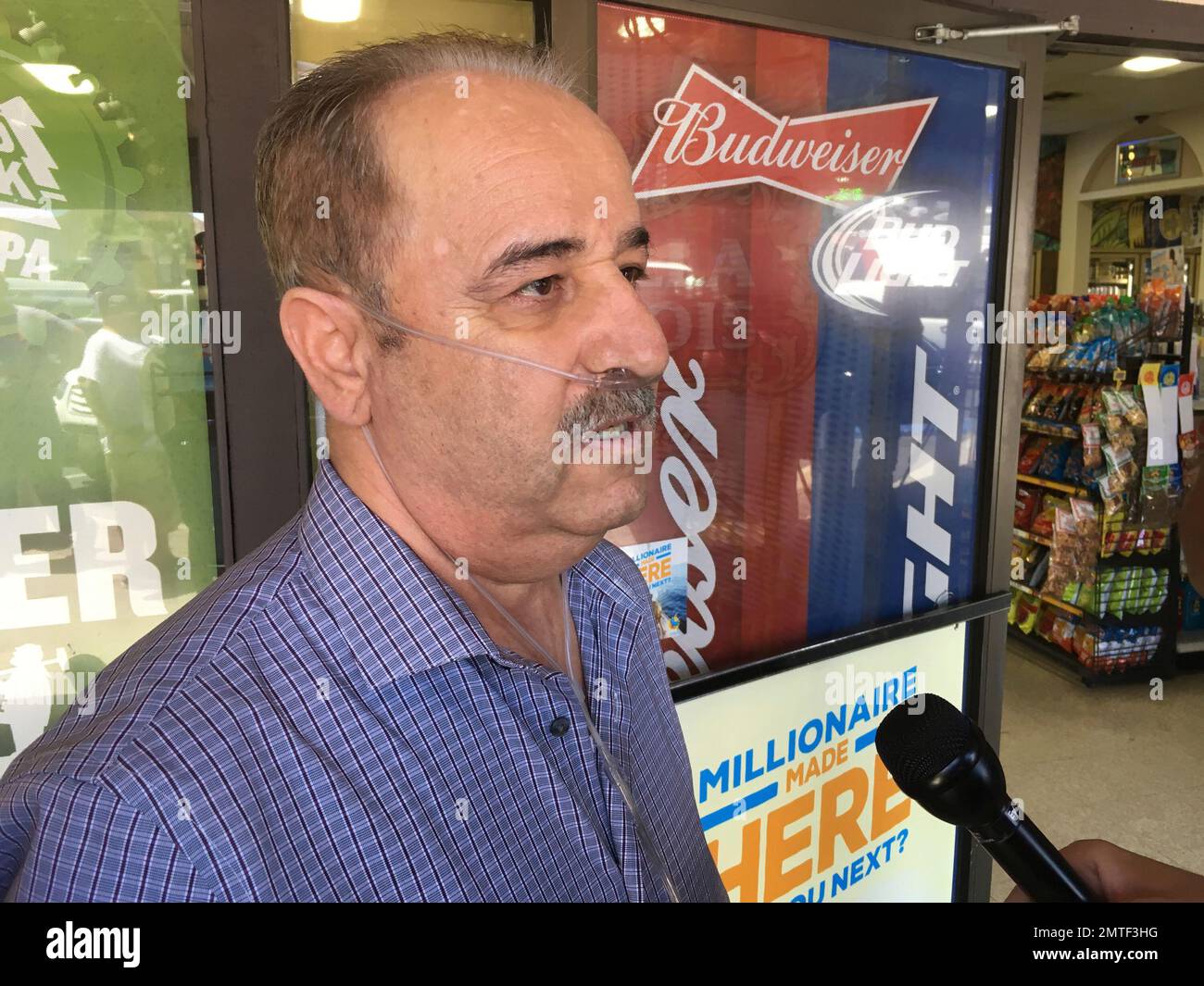 Albeir Alberre the owner of a store that sold the winning $447.8 ...