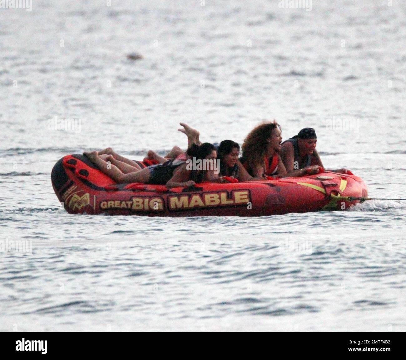Rihanna took a ride on "Big Mable" at sunset and after several of her ...