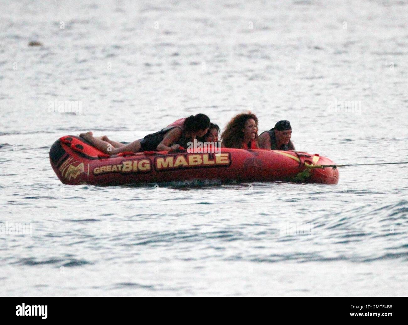 Rihanna took a ride on "Big Mable" at sunset and after several of her ...