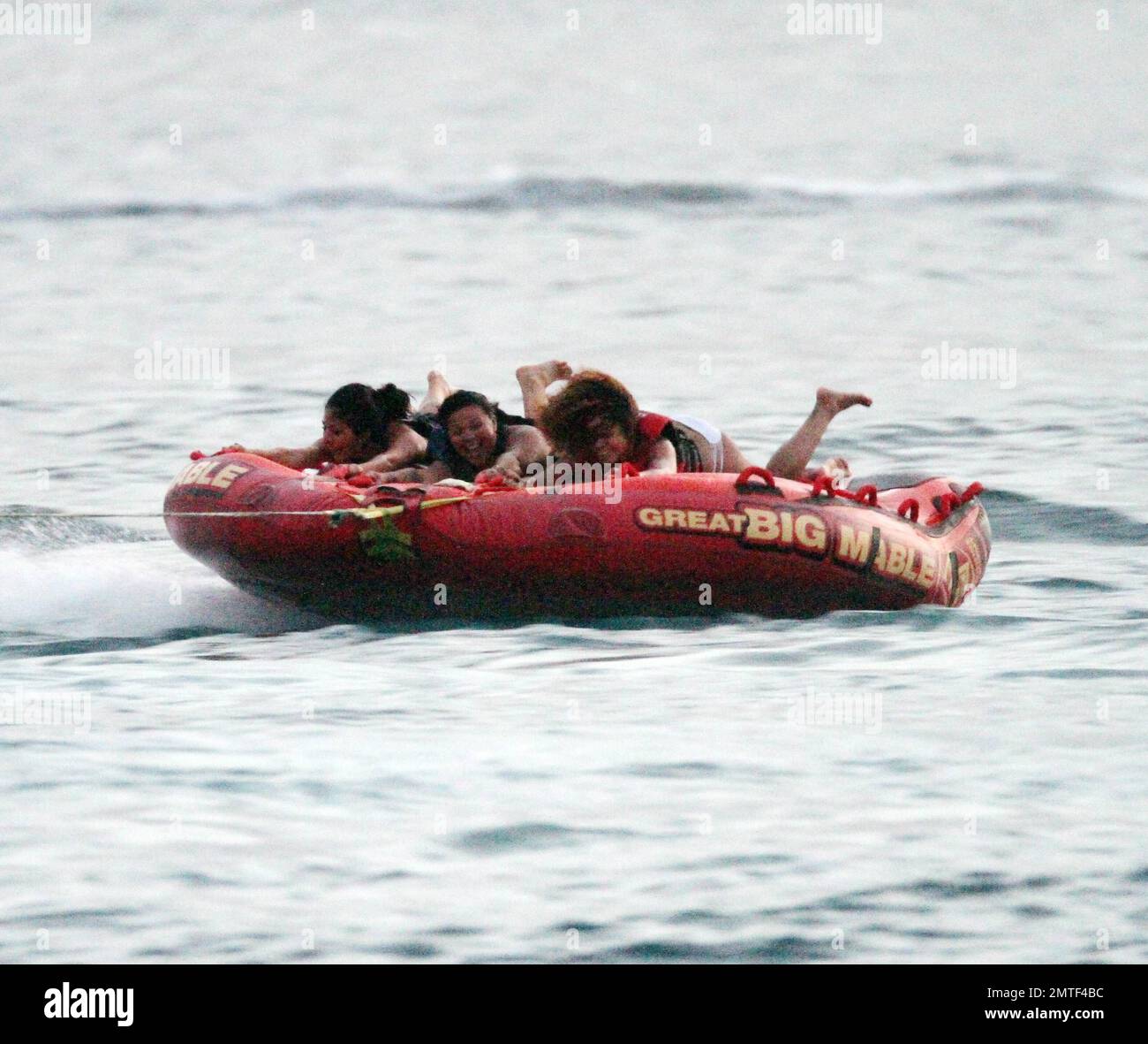 Rihanna took a ride on "Big Mable" at sunset and after several of her ...