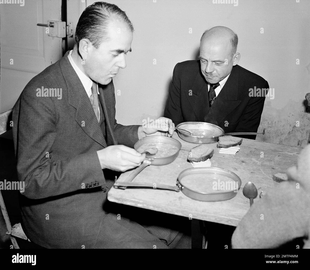 Albert Speer, Nazi munitions minister, and Fritz Sauckel, who provided ...