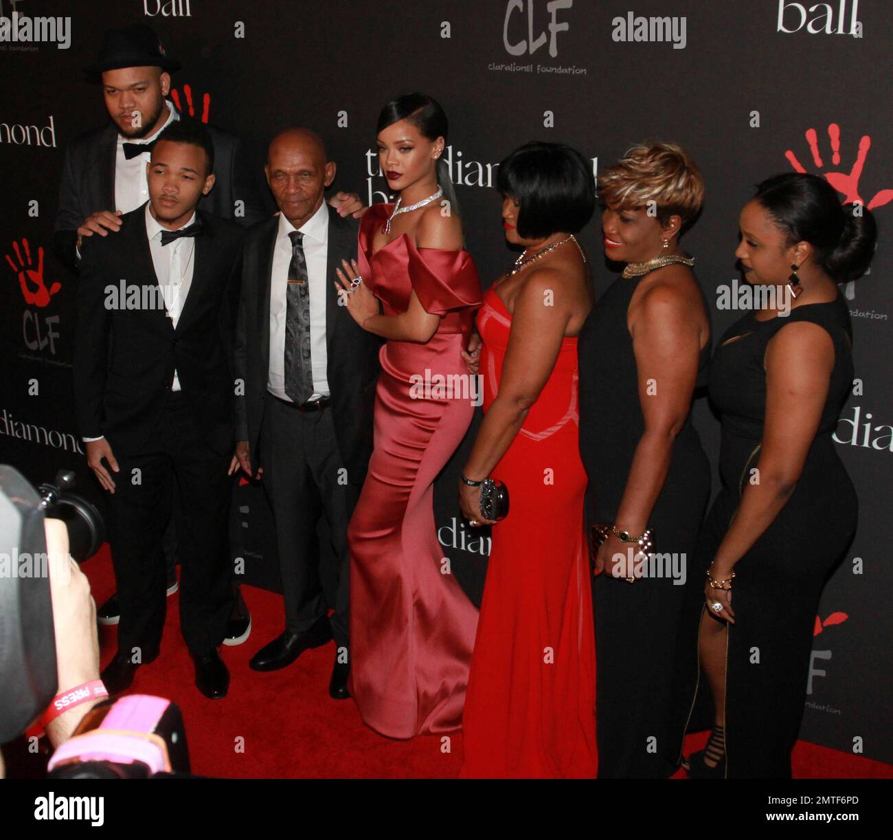 Rihanna and family attend the 1st Annual Diamond Ball benefitting the ...