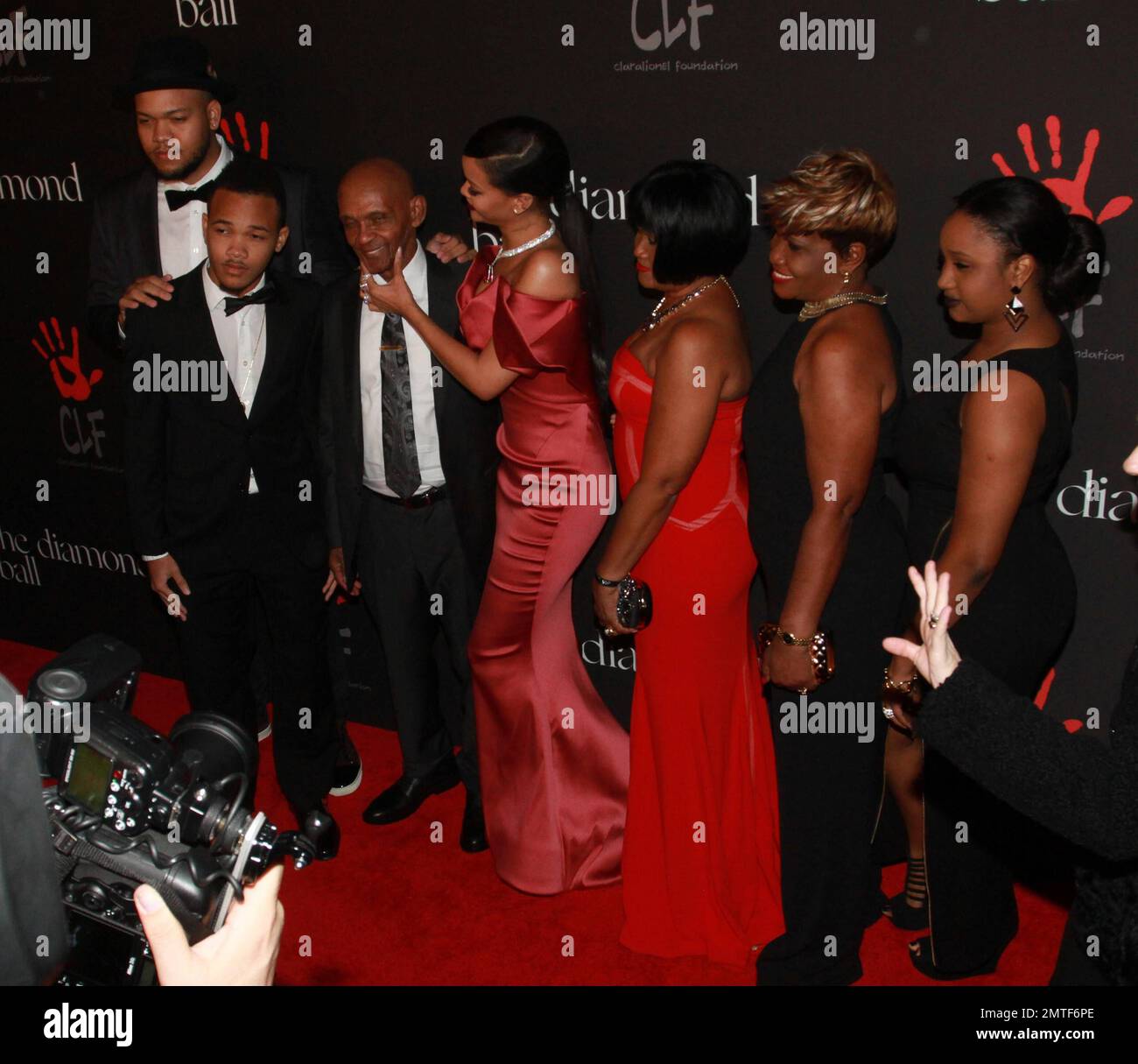 Rihanna and family attend the 1st Annual Diamond Ball benefitting the ...